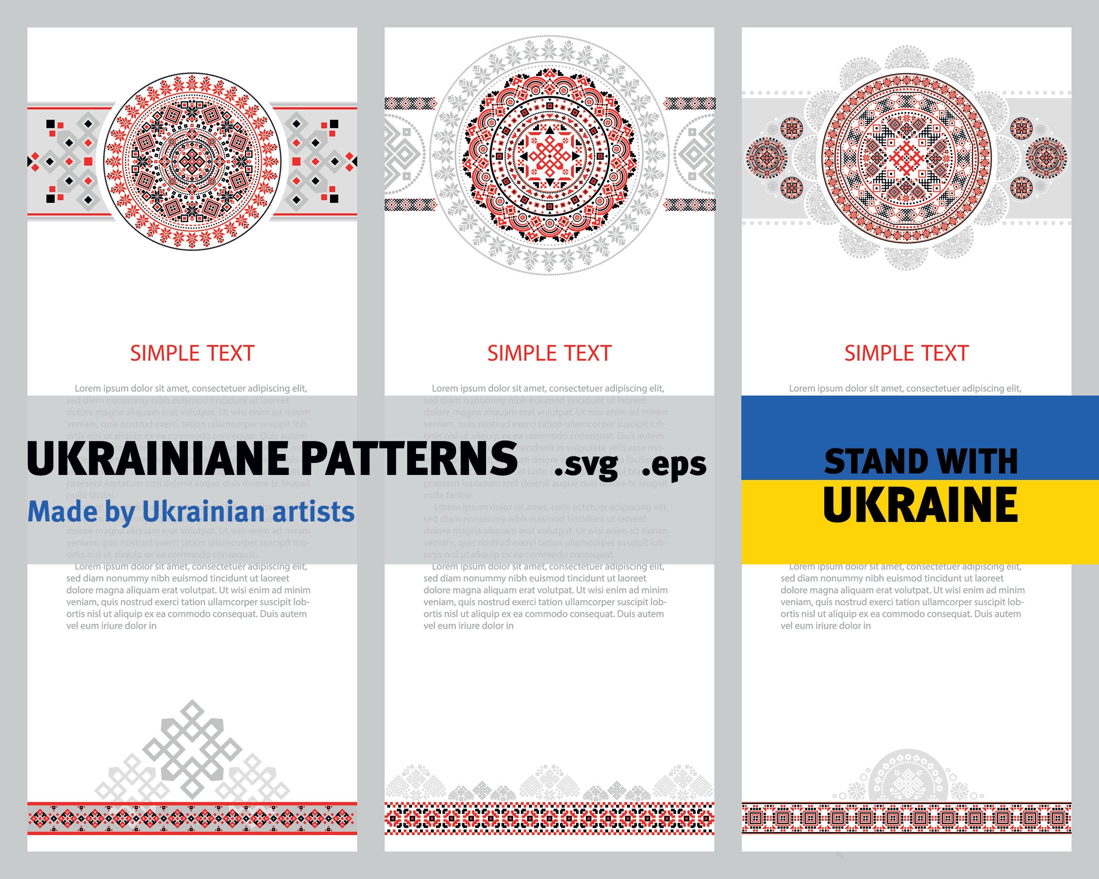 Ukrainian Digital Art EPS SVG, Ukrainian Digital Download, Ukrainian ...