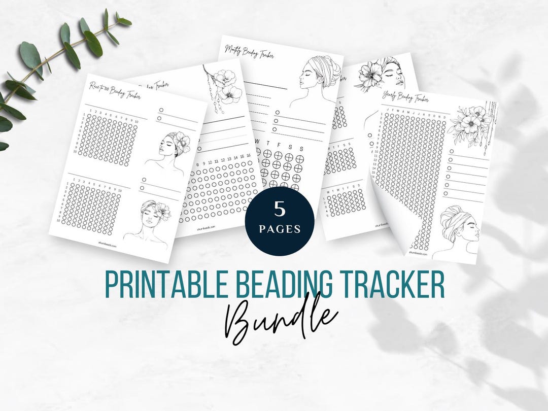 Ultimate Beading Tracker Bundle | Printable Beadwork Planner | Daily ...