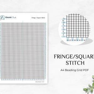 Beading Grid Graph Paper: 6 A4 PDF Templates (instant Download) - Etsy