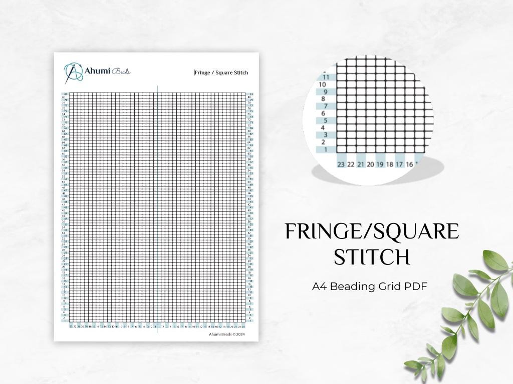 Beading Grid Graph Paper: 6 A4 PDF Templates (instant Download) - Etsy