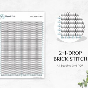 Beading Grid Graph Paper: 6 A4 PDF Templates (instant Download) - Etsy