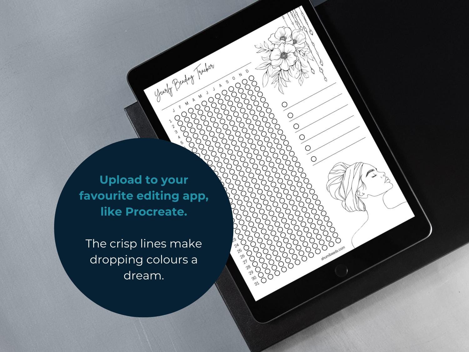 Yearly Beading Tracker Printable, Bead Weaving Journal, Beading Habit ...