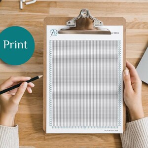 Beading Grid Graph Paper: 6 A4 PDF Templates (instant Download) - Etsy