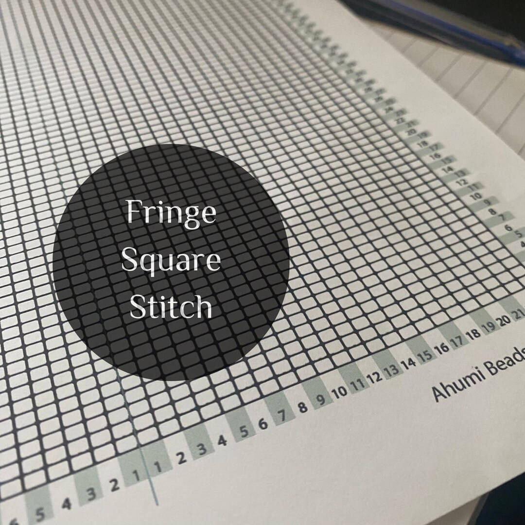 Fringe Square Stitch Beading Grid Paper, Single A4 Printable Beading ...