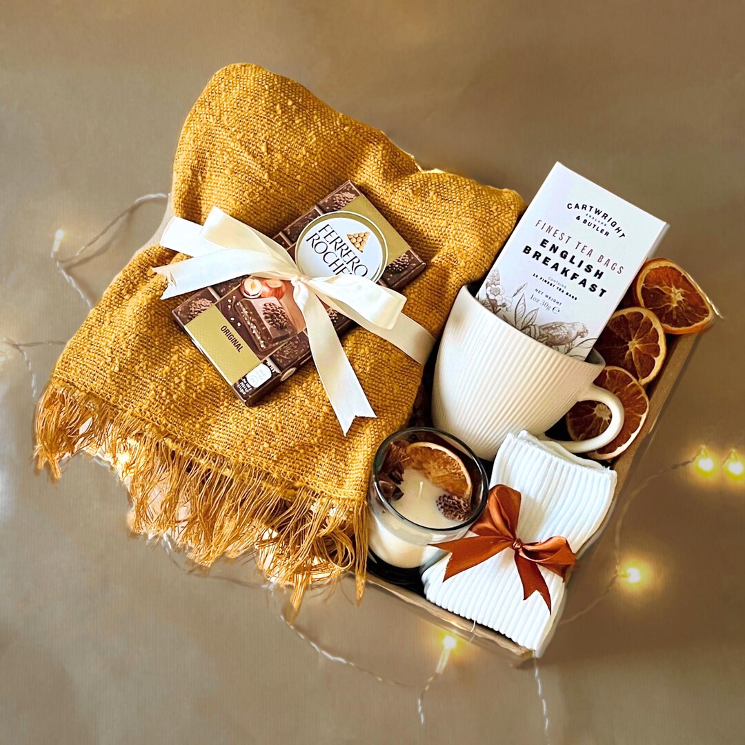 Personalized Gift Box for Her Warm Cozy Gift Ideas for Birthday Gift ...