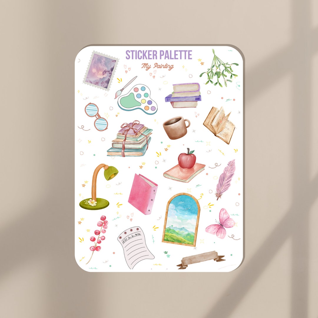Sticker Sheet My Painting Bullet Journal Stickers, Planner Stickers ...