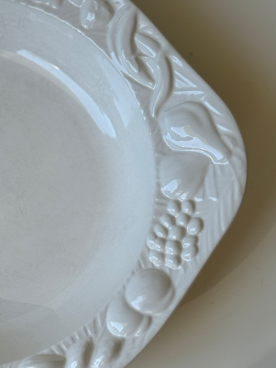 Vintage White Ceramic Fruit Bowl Made in Japan Kitchen Bowl Studio Nova ...