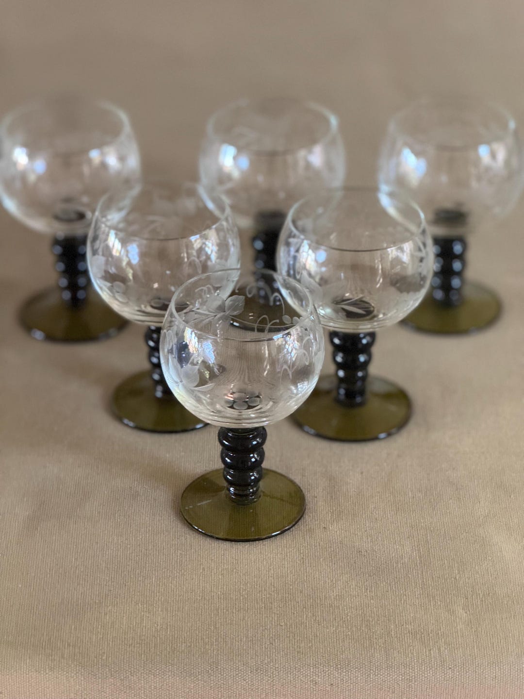 Vintage Wine Glasses Romer Glassware Austria Glassware Wine Cordial ...