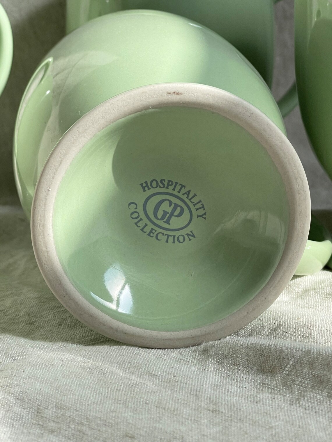 Mint Green Vintage Porcelain Mugscoffee Mugtea Mug - Etsy