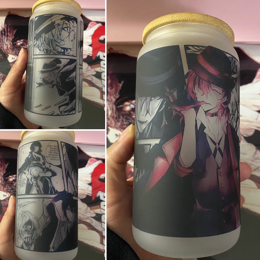 Anime Tumbler, Anime Glass Cup, Manga Panel Tumbler - Soda Can Bamboo ...