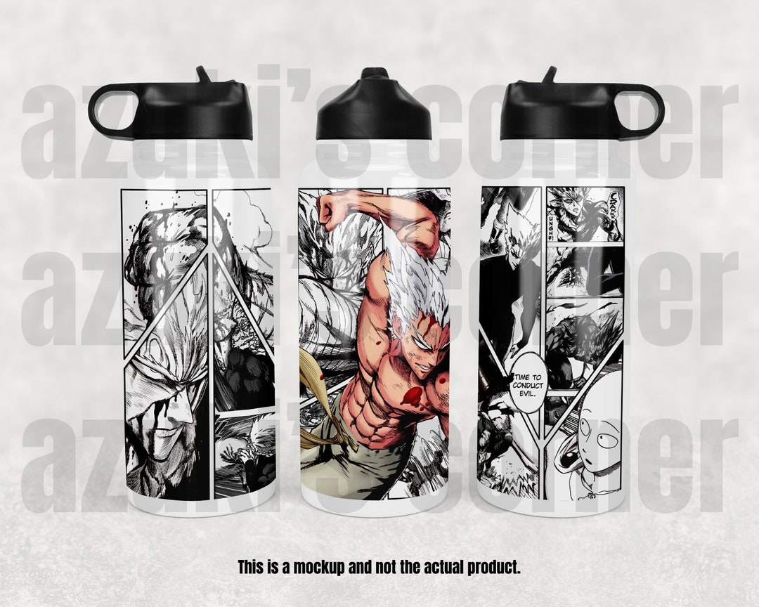 Anime Water Bottle, Anime Canteen Tumbler, Anime Cup, Manga Panel ...
