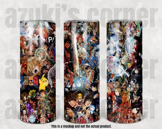 Anime Mash Tumbler Anime Cup Manga Panel Tumbler Manga | Etsy