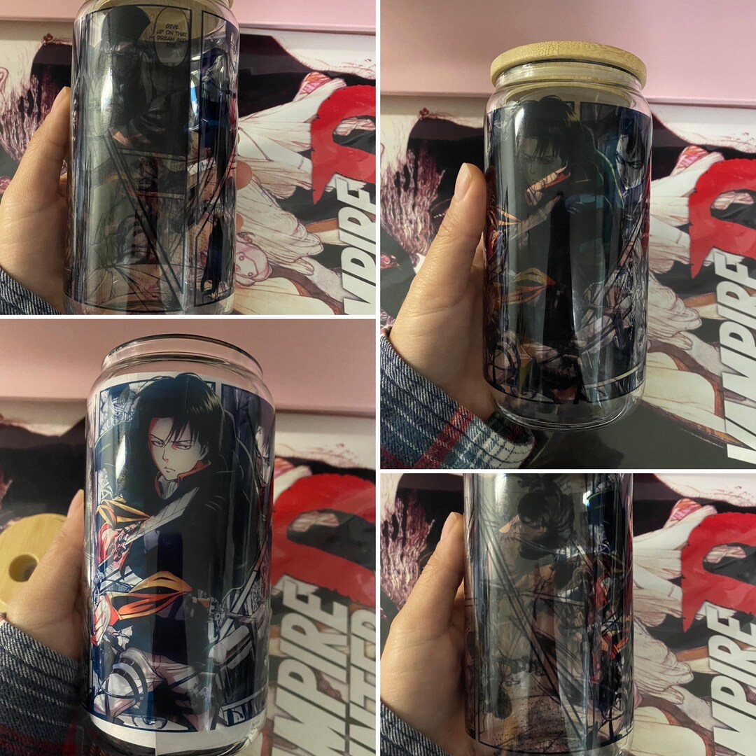 Anime Tumbler, Anime Glass Cup, Manga Panel Tumbler - Soda Can Bamboo ...