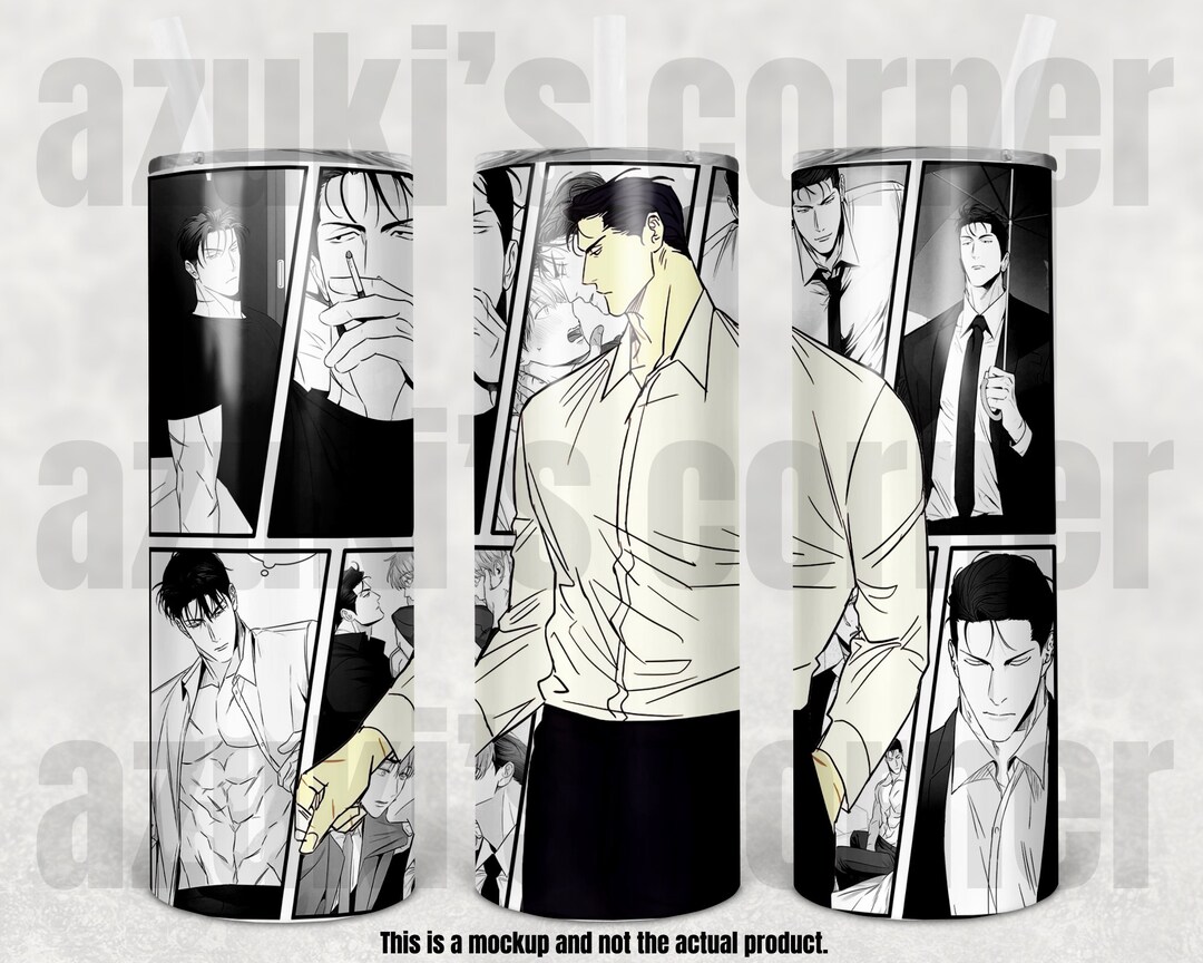 BL, Boy's Love, Yaoi Manga Panel Tumbler - 20oz, 25oz Frosted Clear ...