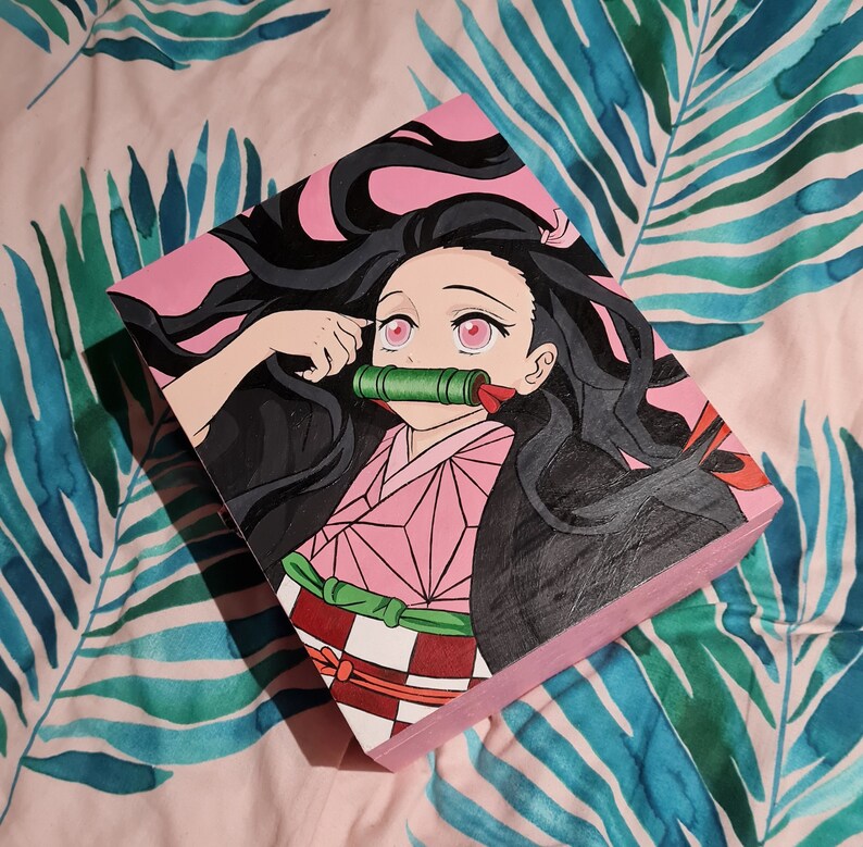Hand painted anime box | Etsy