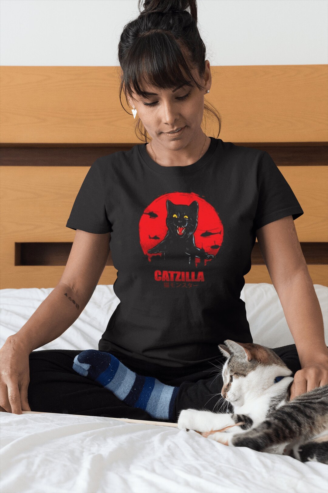 Catzilla T-shirt: Kaiju Monster Cat Lover Unisex Tee - Etsy