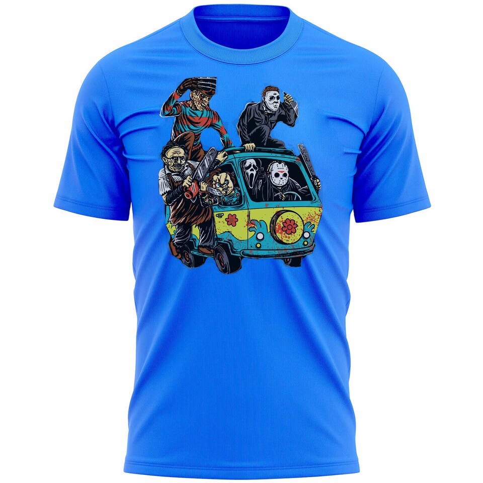 Horror Movie Mystery Machine Halloween T-Shirt sold by sunshine | SKU ...