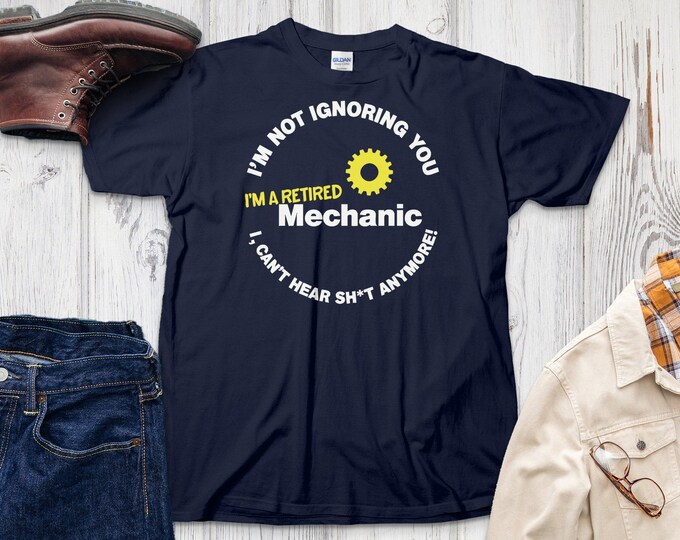 Funny Retired Mechanic Retirement Party Gifts Unisex T-shirt - Etsy