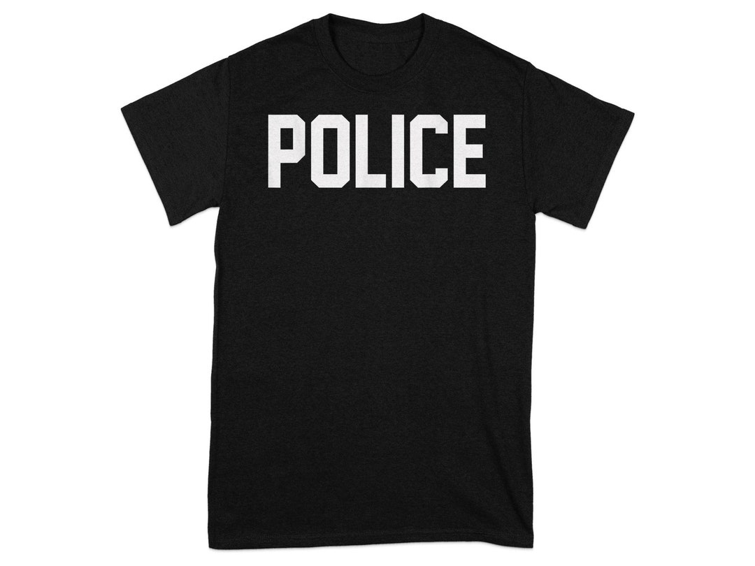 Police T-shirt, Law Enforcement Graphic Tee, Police Officer Gift, Bold ...