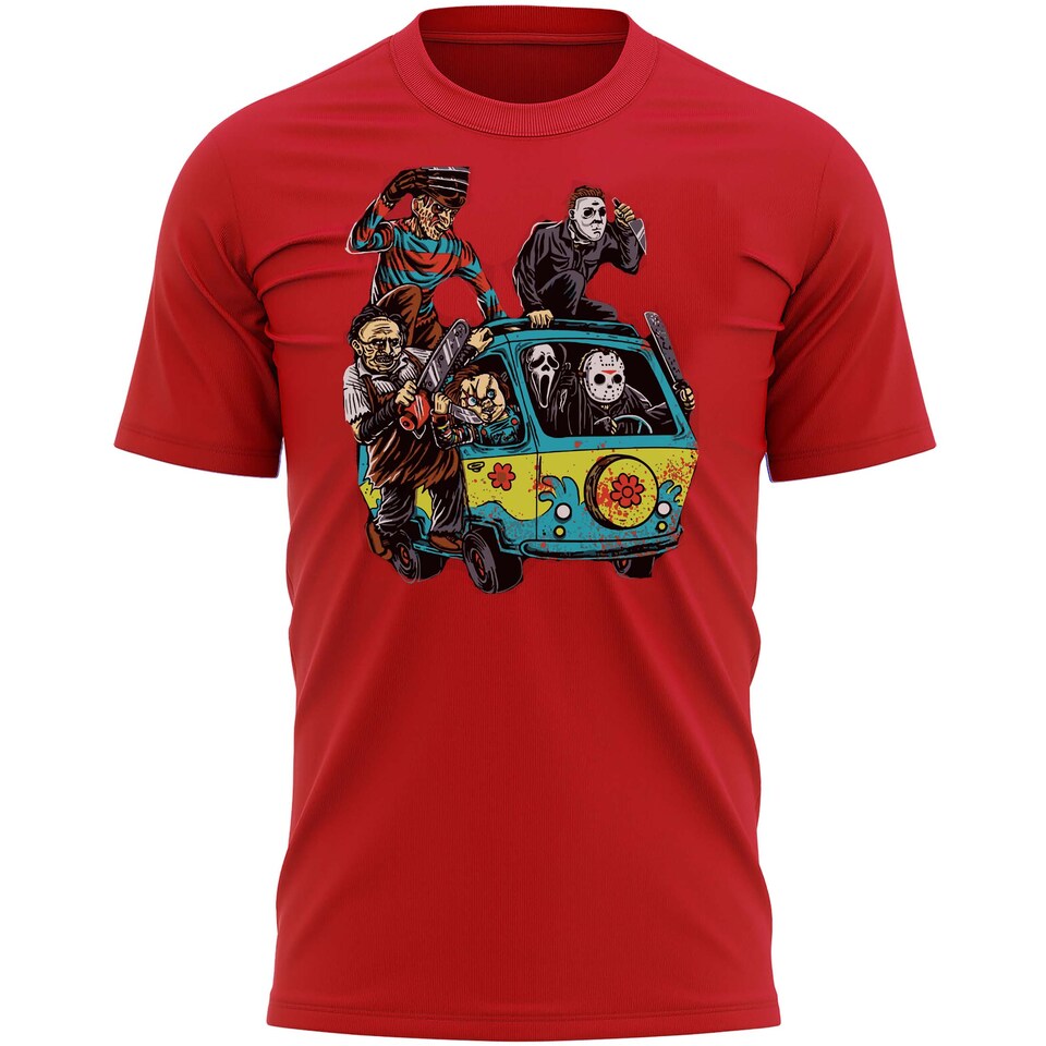 Horror Movie Mystery Machine Halloween T-Shirt sold by sunshine | SKU ...