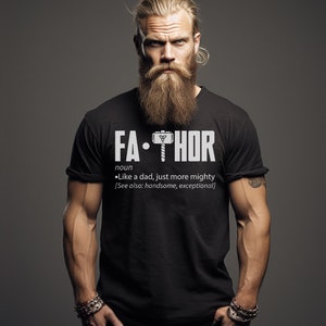 Fa-thor Fathor Thor Viking T-shirt | Men's Viking Themed Shirt | Norse ...