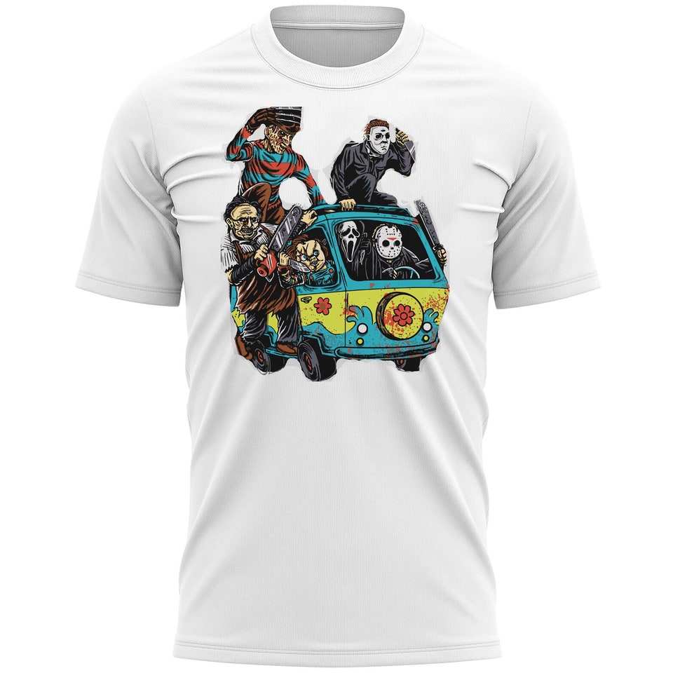 Horror Movie Mystery Machine Halloween T-Shirt sold by sunshine | SKU ...