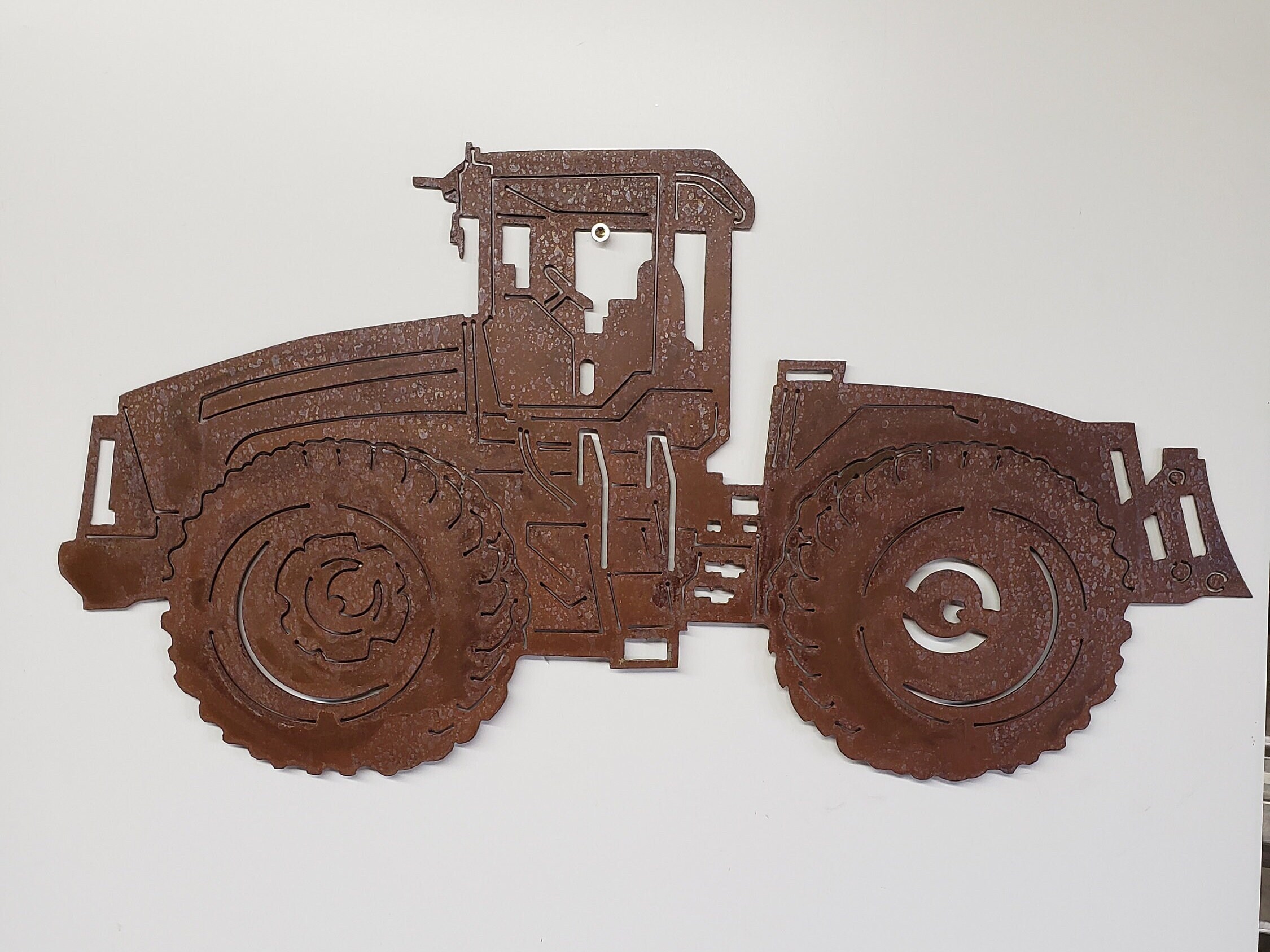 Rusty Steiger Tractor Metal Wall Art - Etsy