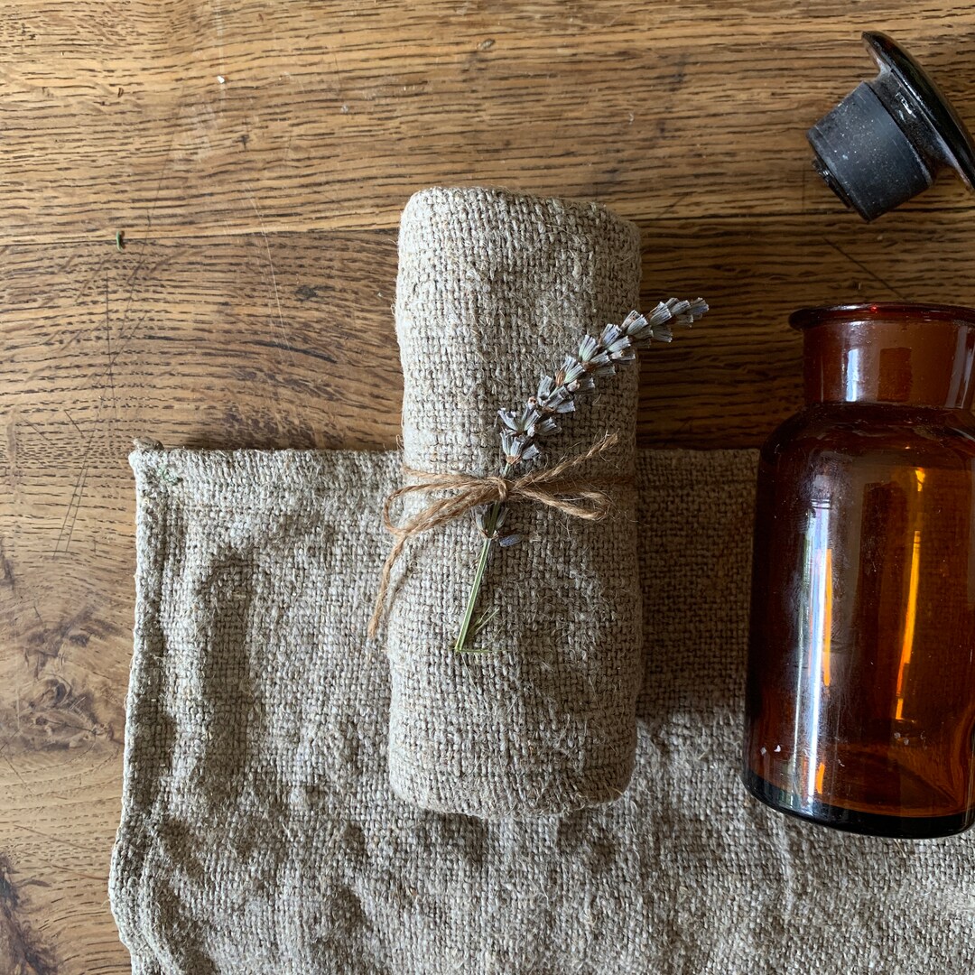 Rustic Linen Wash Cloth - Etsy