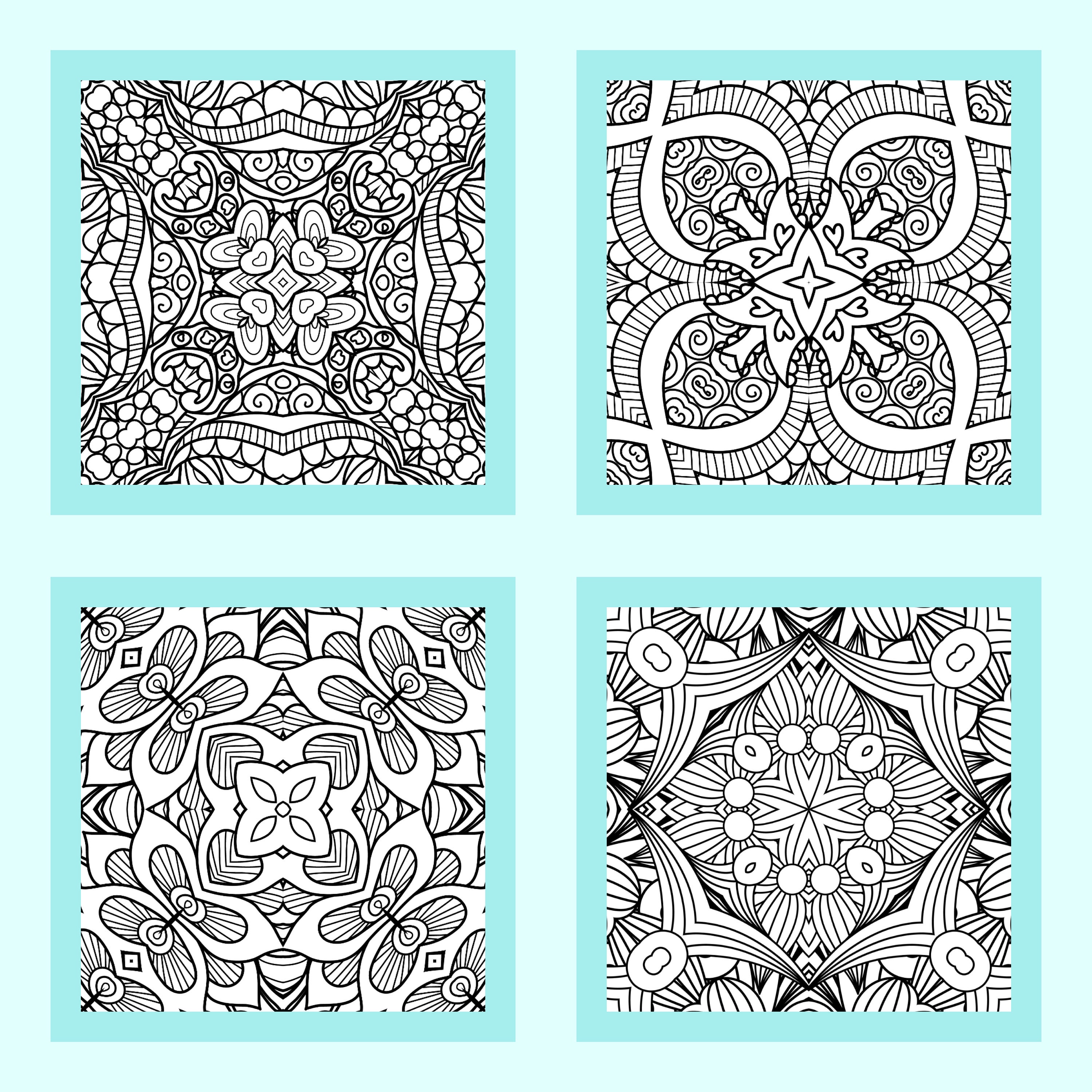 50 Mandala Coloring Pages - Etsy