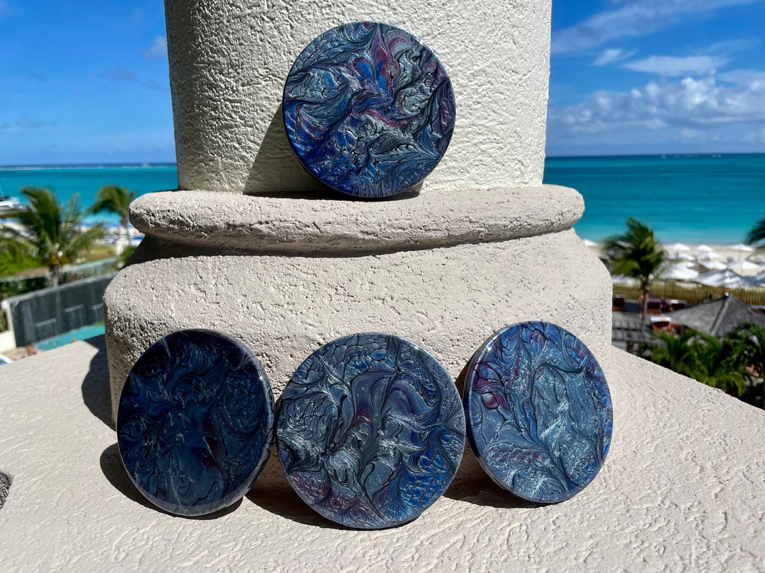 Hand Painted Ceramic Coasters - Etsy