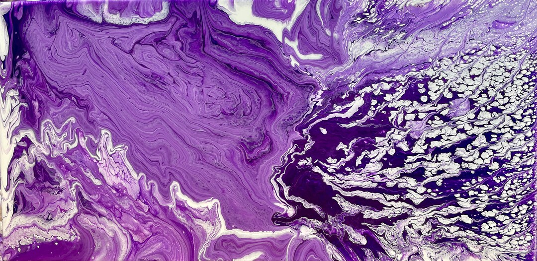 Purple Original Acrylic Painting - Etsy