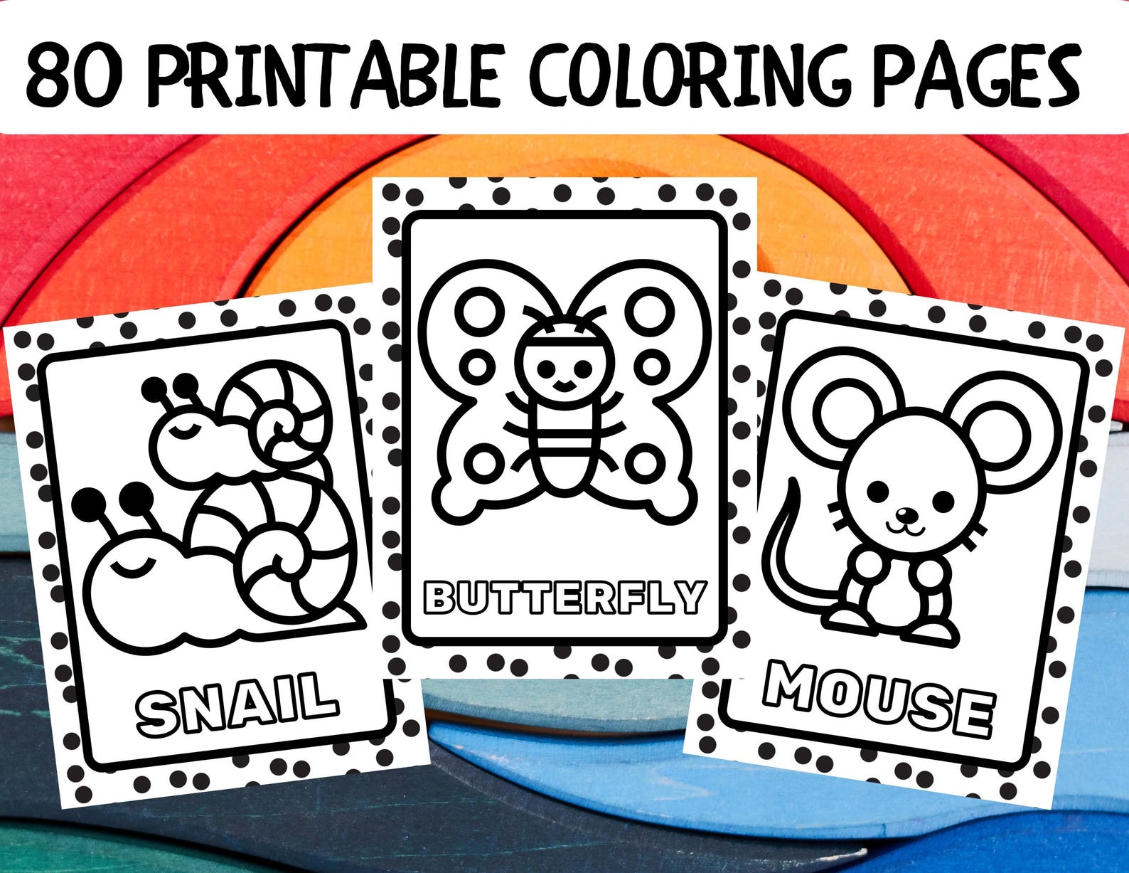 ABC Animals Coloring Book Printable Pages - Etsy