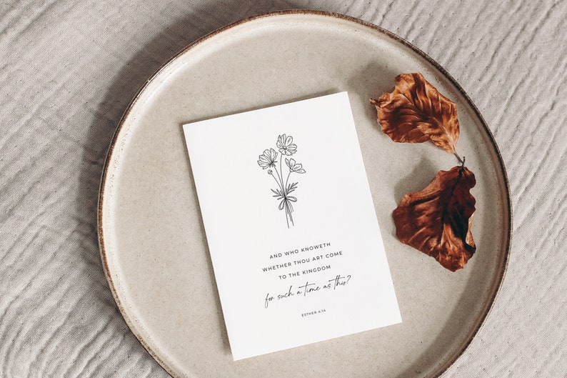Esther 4:14 | for Such a Time as This | Modern Bible Verse Print ...