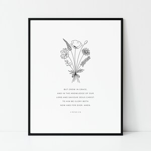 2 Peter 3:18 | but Grow in Grace | Modern Bible Verse Printable ...