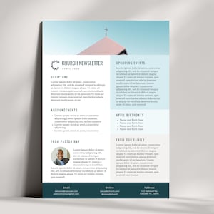Church Newsletter Canva Template Church Templates Church Canva Template ...