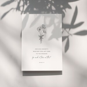 Esther 4:14 | for Such a Time as This | Modern Bible Verse Print ...