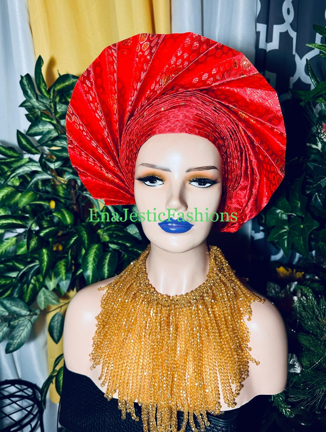 Sego Auto Gele Nigerian Pre-styled Gele Headtie - Etsy