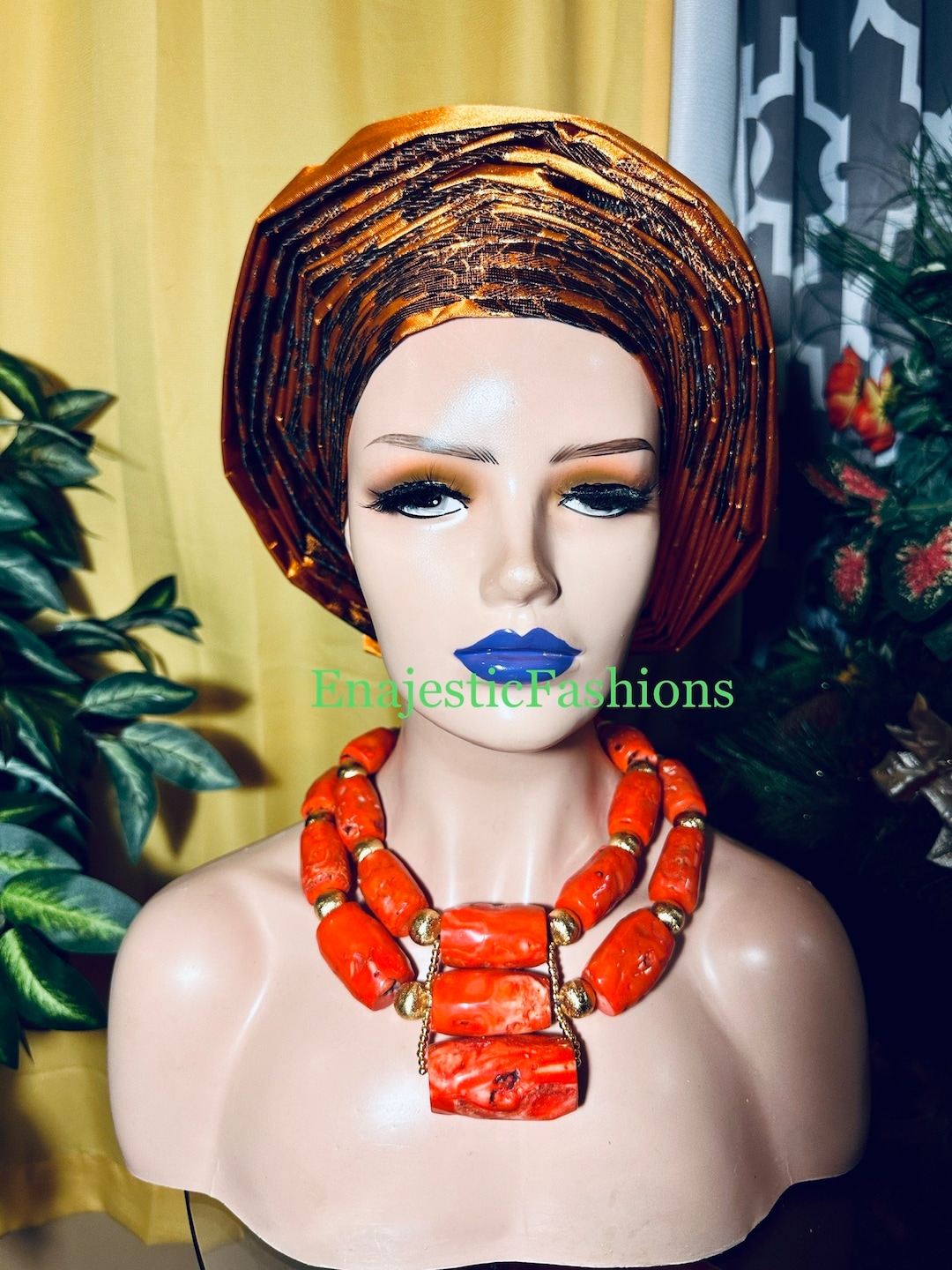 Sego Auto Gele | Nigerian Pre-styled Gele Headtie | Ready-to-wear Gele ...