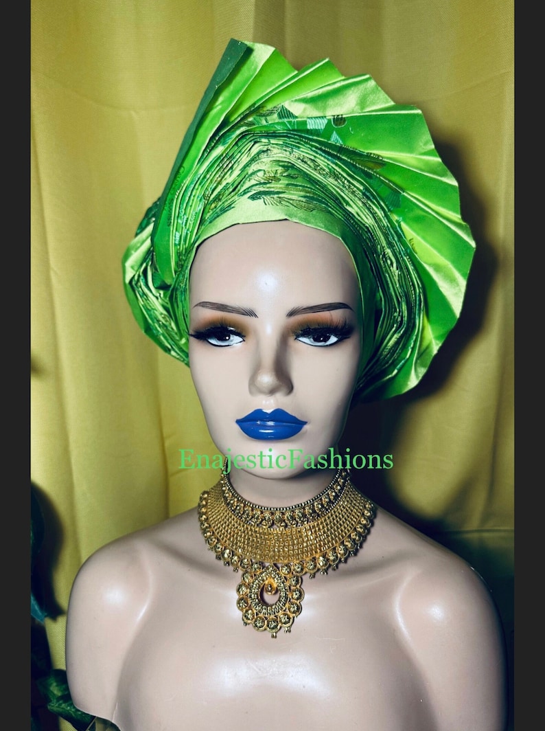 Sego Auto Gele Nigerian Pre-styled Gele Headtie Ready-to-wear Gele ...