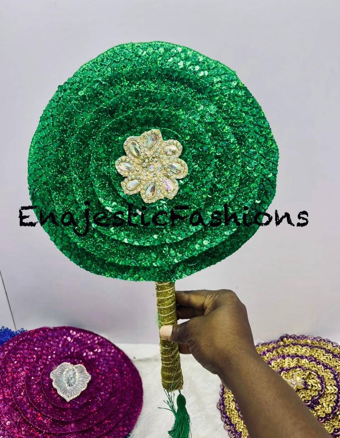 Nigerian Round Hand Fans/owambe Fans/ Stylish Traditional Fans for All ...