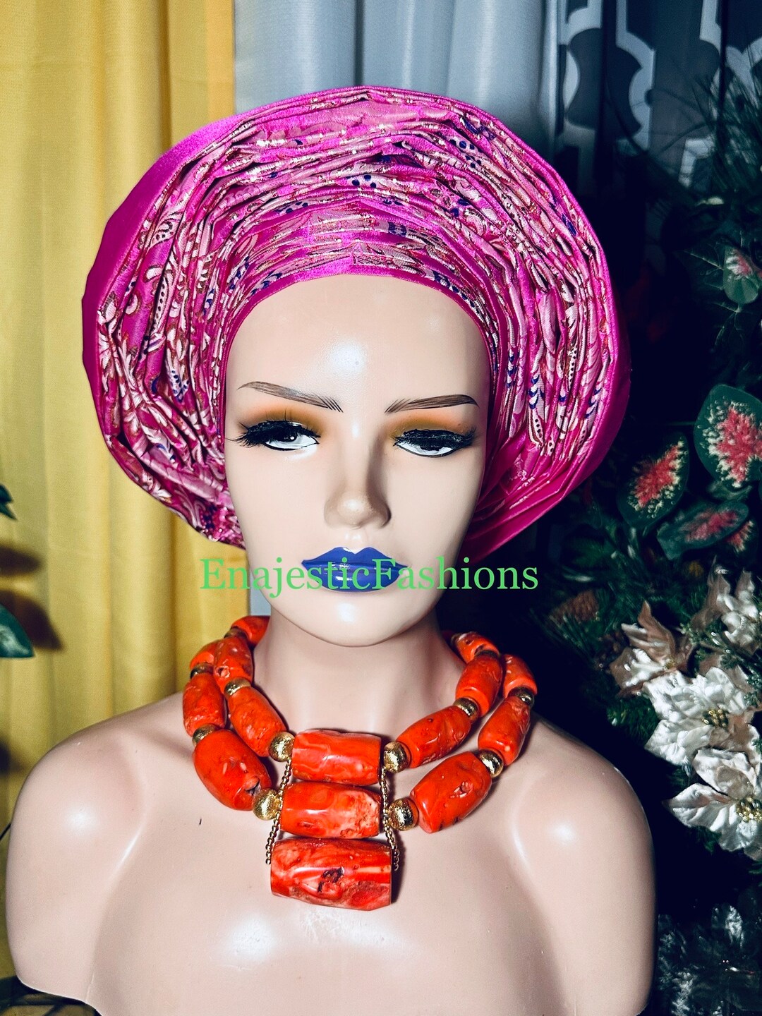 Sego Auto Gele | Nigerian Pre-styled Gele Headtie | Ready-to-wear Gele ...