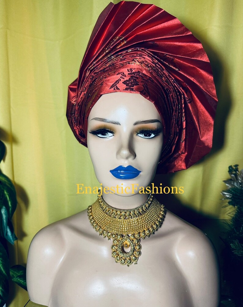 Sego Auto Gele Nigerian Pre-styled Gele Headtie - Etsy