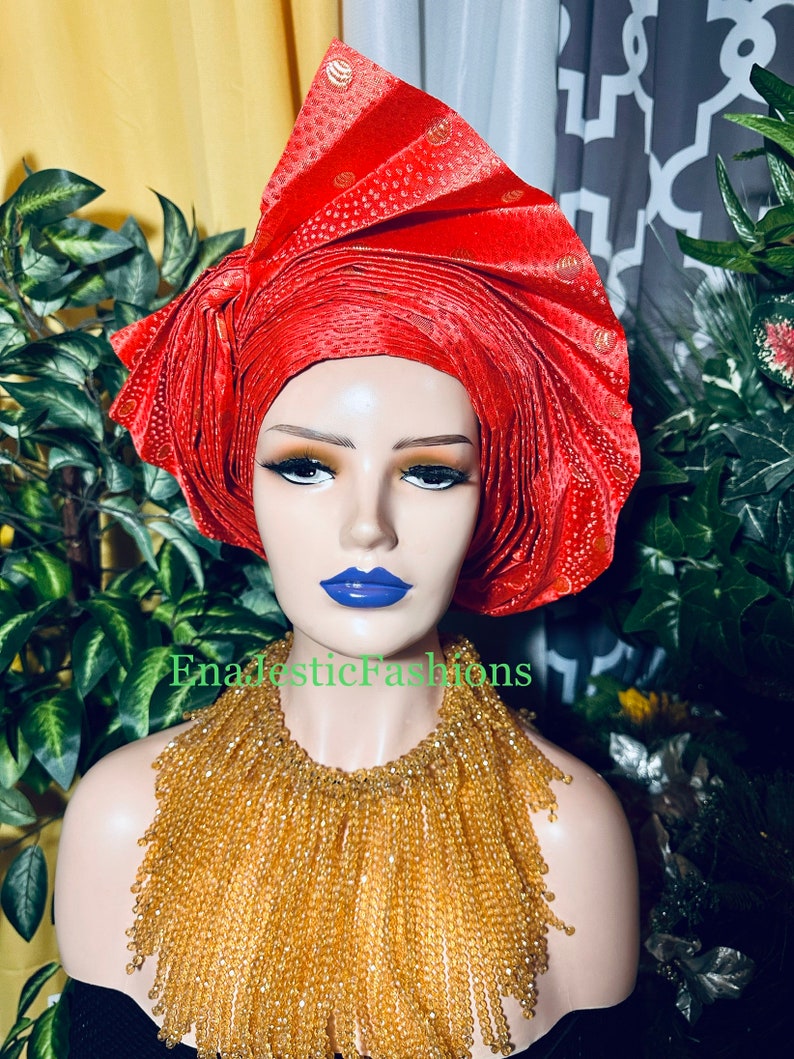 Sego Auto Gele Nigerian Pre-styled Gele Headtie - Etsy