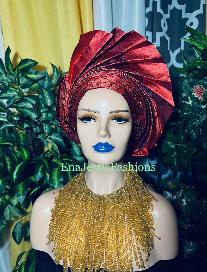 Sego Auto Gele Nigerian Pre-styled Gele Headtie - Etsy