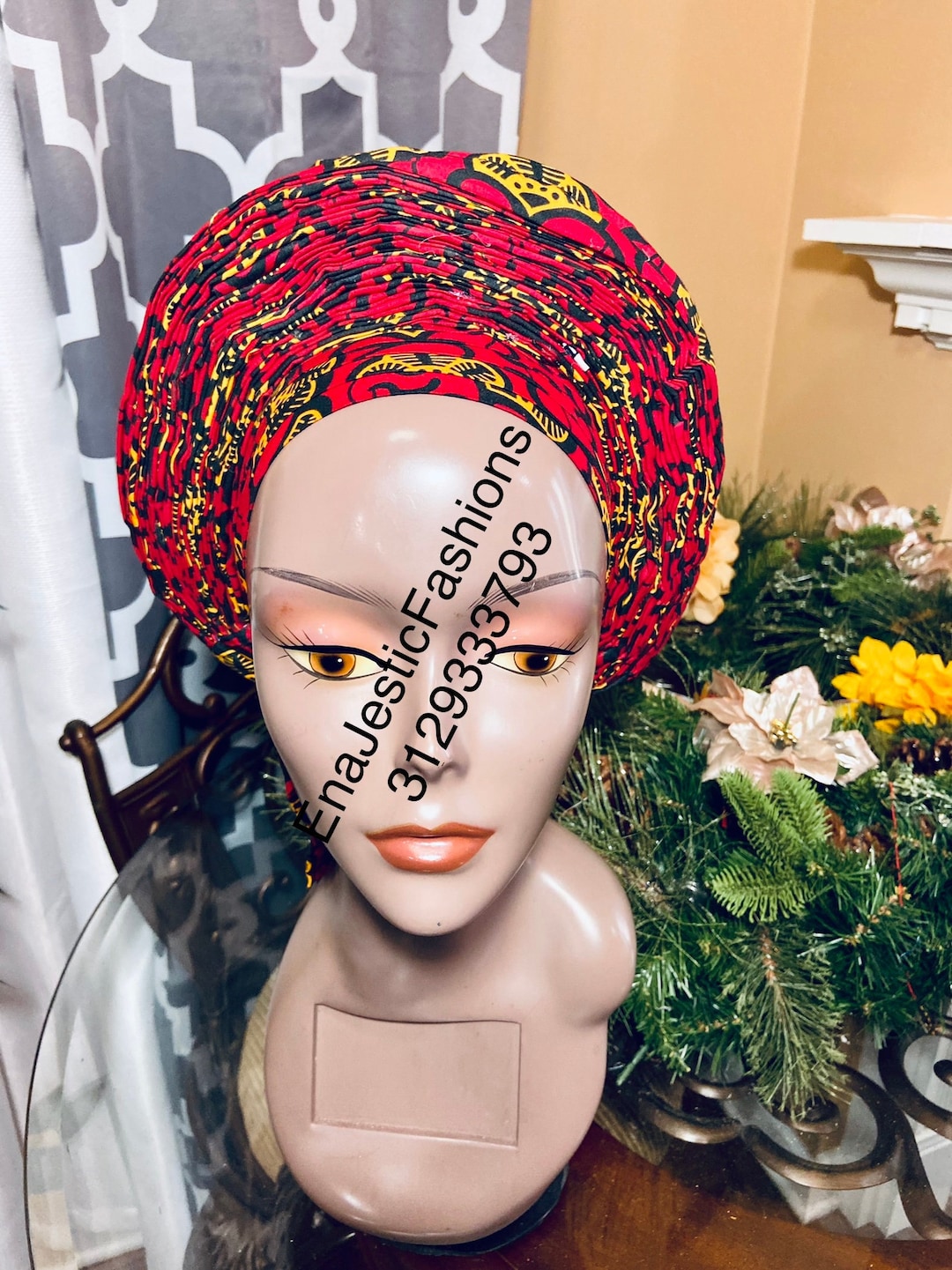 Wakanda. Ankara Pre-styled Gele | Nigerian Auto Gele Headband ...