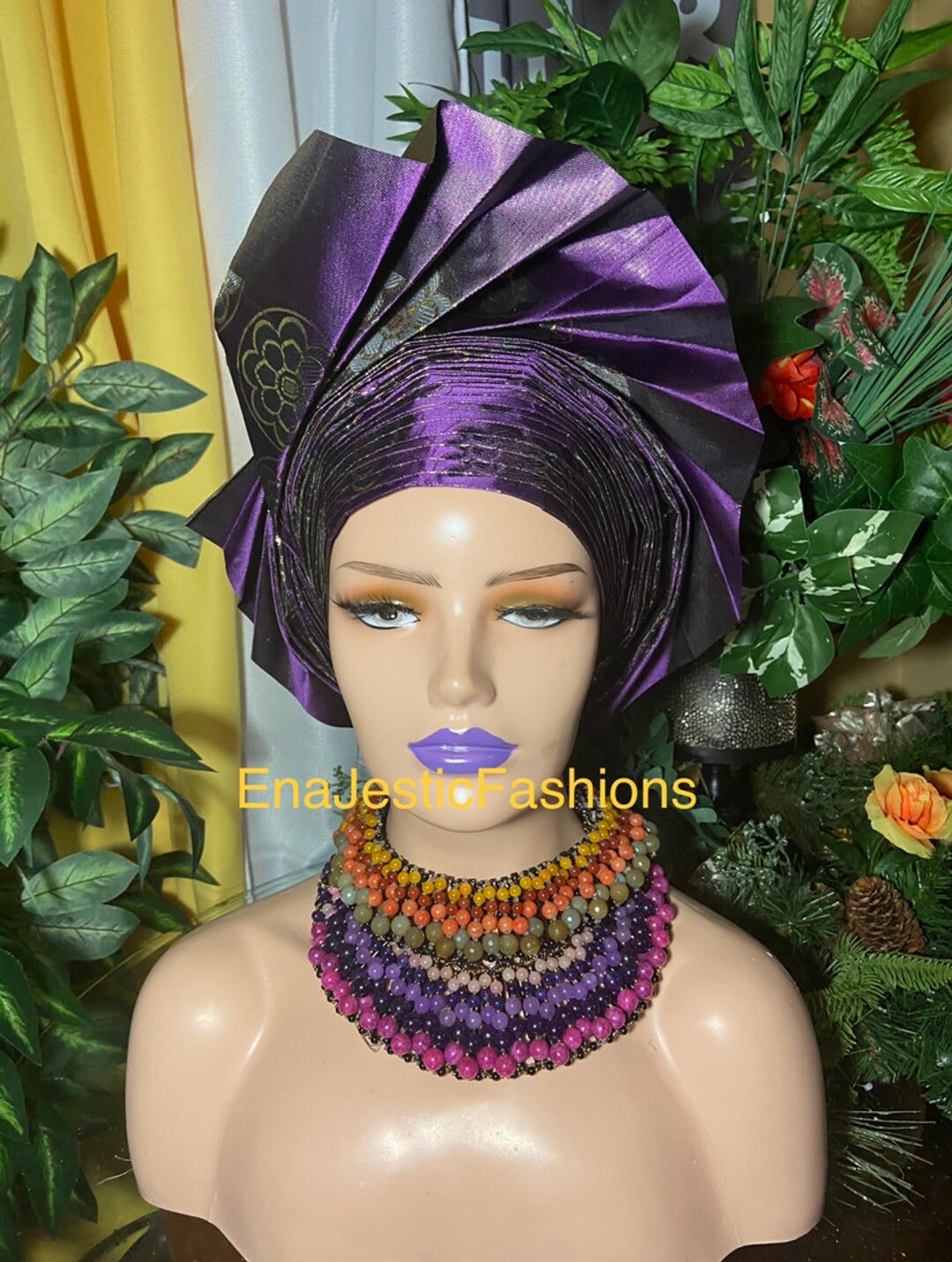 Sego Auto Gele Nigerian Pre-styled Gele Headtie - Etsy