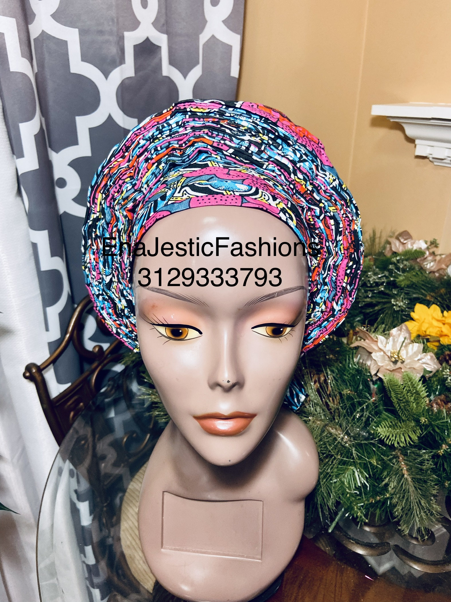 Wakanda. Ankara Pre-styled Gele Nigerian Auto Gele Headband Breathable ...