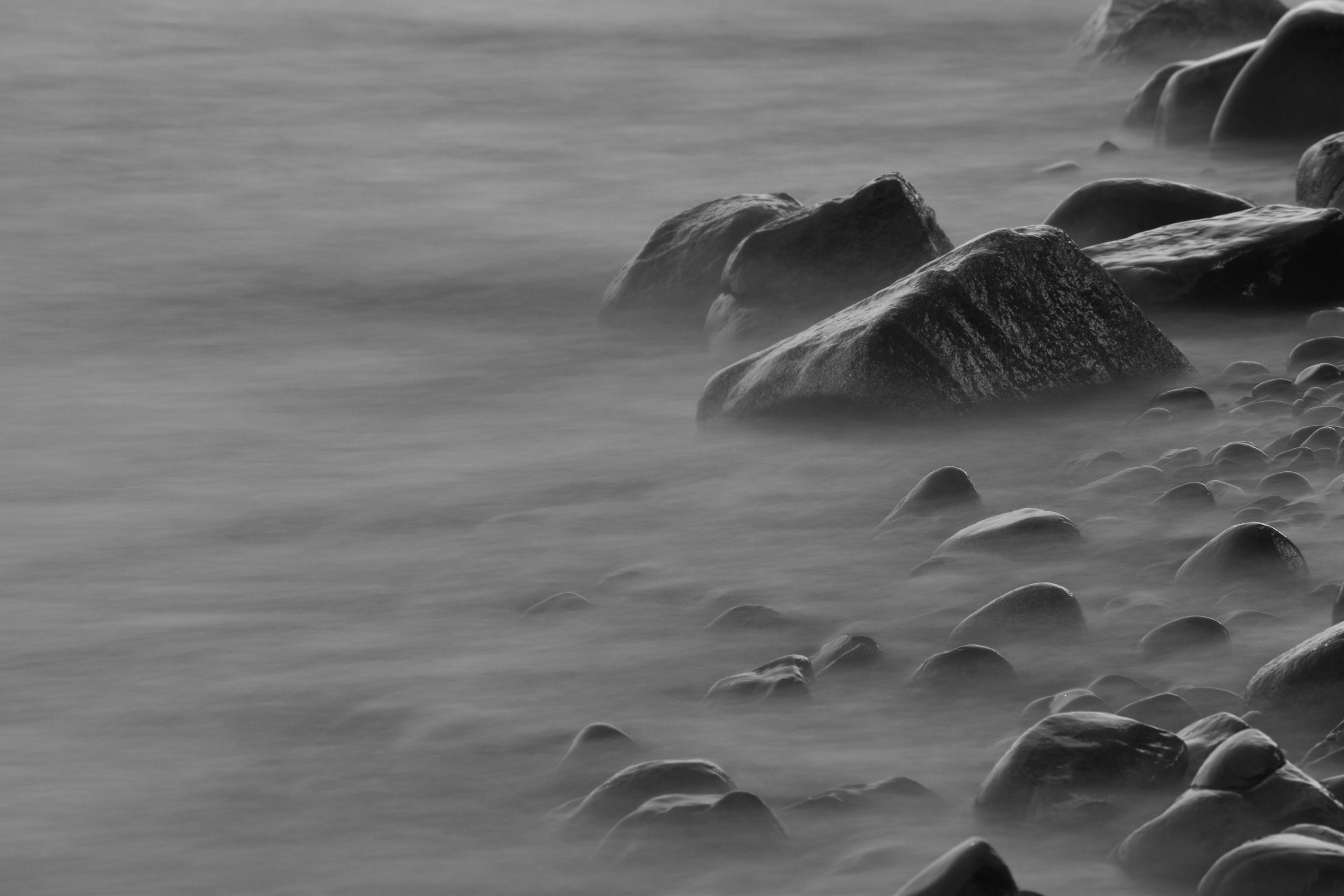 Black and White Photography, "soft Water", Digital, Photo Print, Home ...