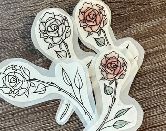 Rose Henna Frame Tattoo Sticker - Etsy