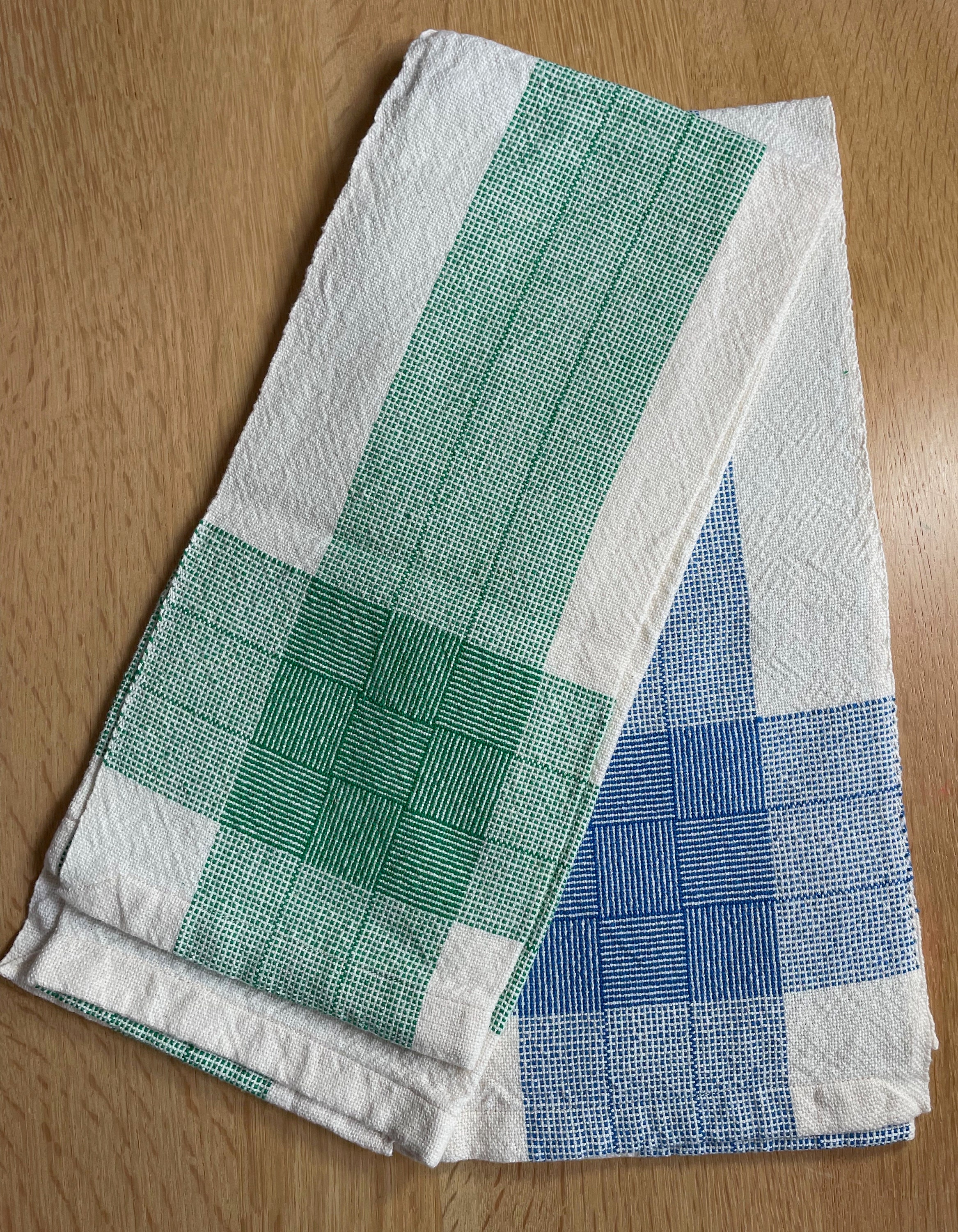 Chef Towels Log Cabin Towels 100% Cotton, Handwoven in Maine - Etsy